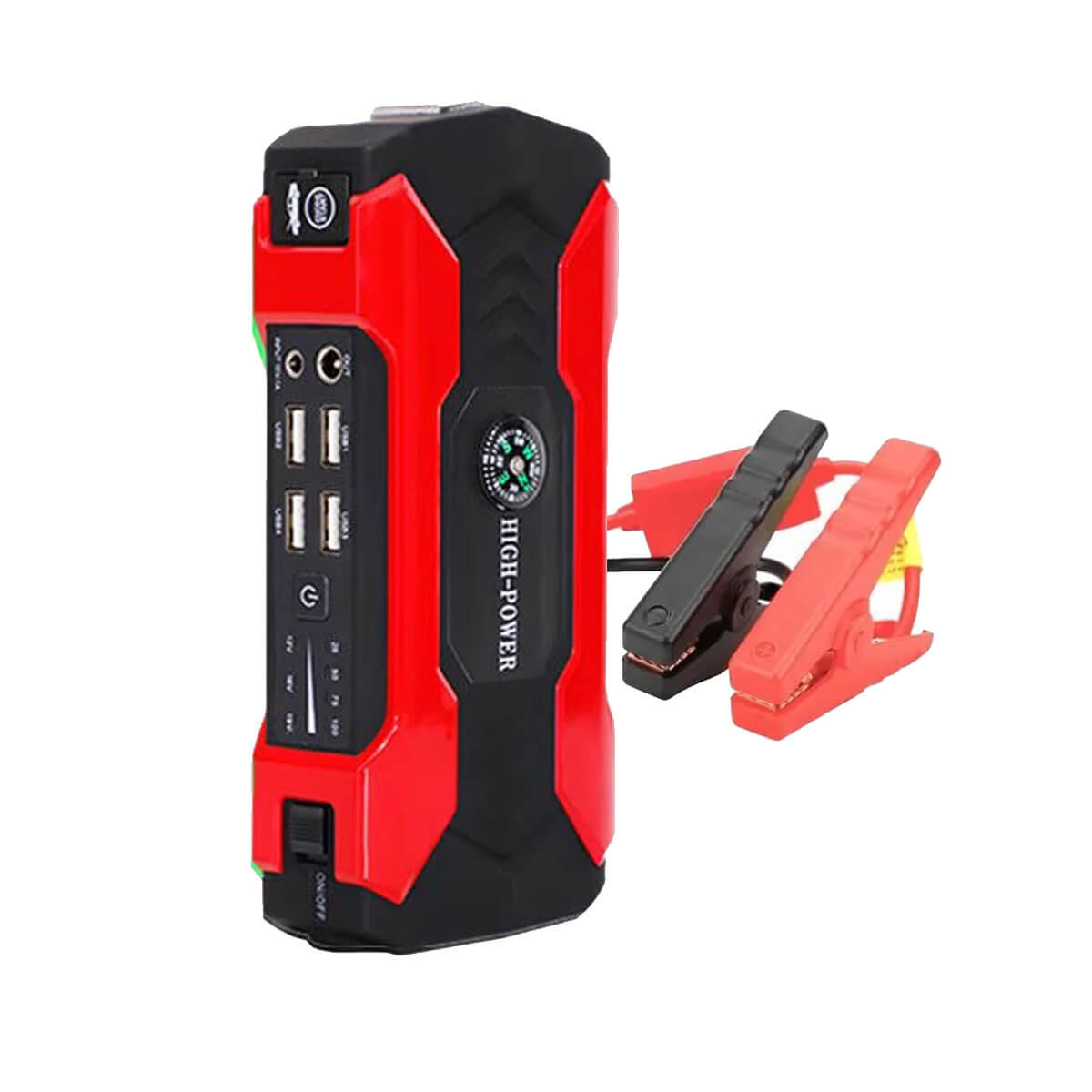 Kraftig Startbooster: 12V 28000mAh Peak Bærbar Bilbatteri Jump Starter ...